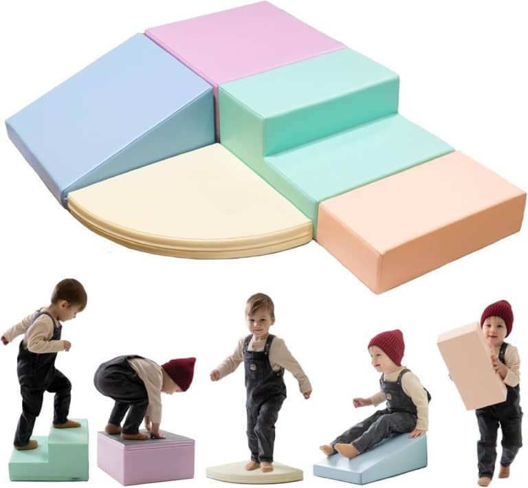 Test du coin de jeu IGLU : blocs mousse pastel pour bébés
